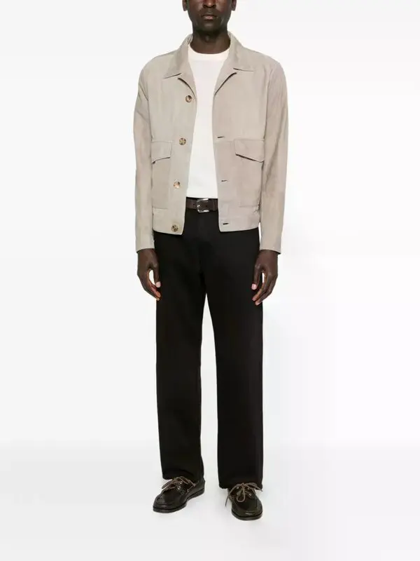 Brunello Cucinelli Suede Leather Jacket