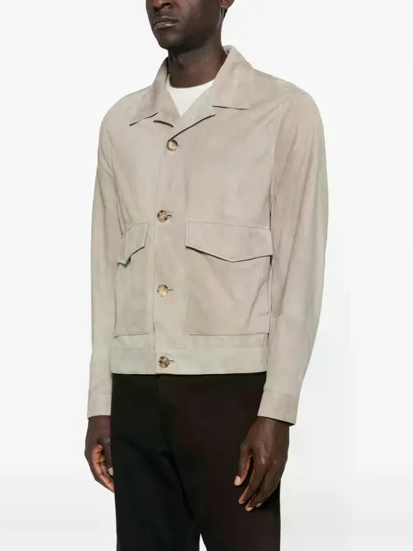 Brunello Cucinelli Suede Leather Jacket
