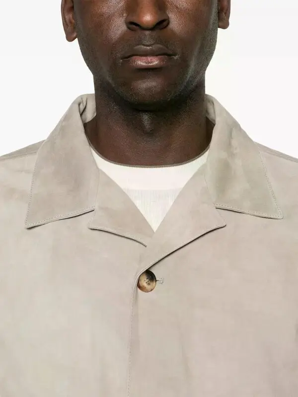 Brunello Cucinelli Suede Leather Jacket
