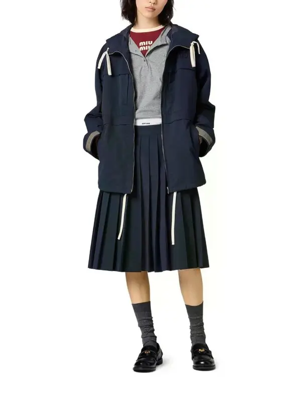 Miu Miu Ripstop Hooded Jacket