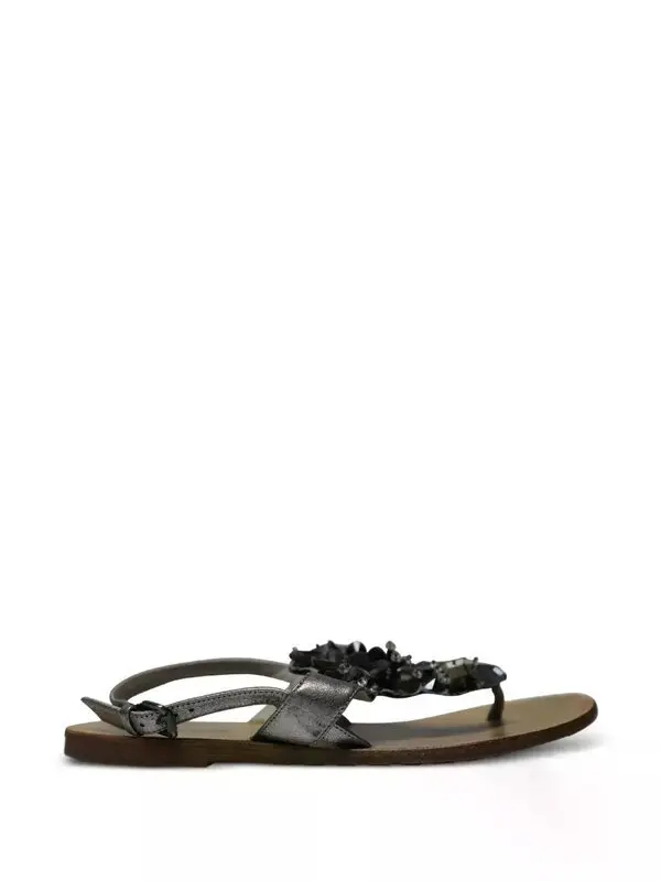 LAVENDER LABEL VERA WANG VINTAGE Rhinestone T-bar Sandals