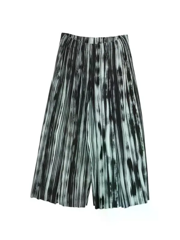 Issey Miyake Stripe-pattern Pleated Trousers