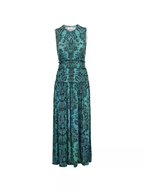 Ulla Johnson Kamaria Floral Maxi Dress - Blue
