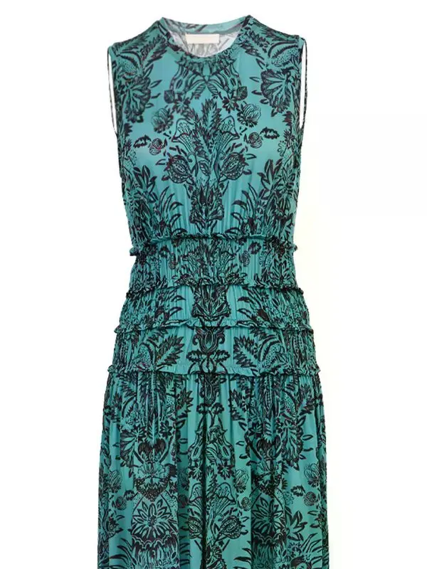 Ulla Johnson Kamaria Floral Maxi Dress - Blue