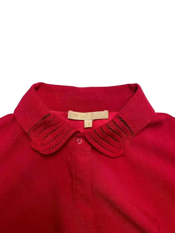 Maje Belted Long-sleeve Dress