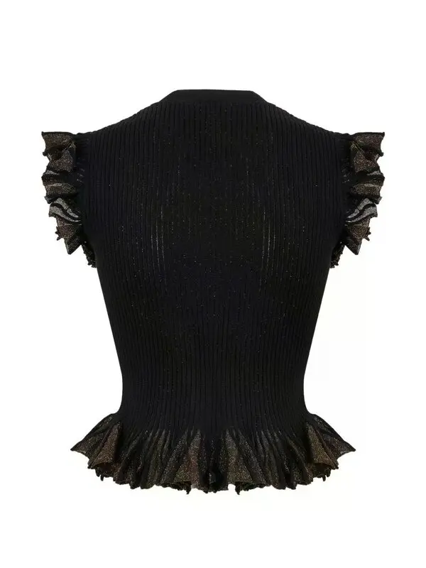Ulla Johnson Leila Ruffled Top - Black