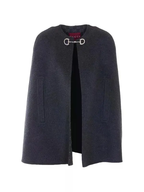 Gucci Horsebit Wool Cape