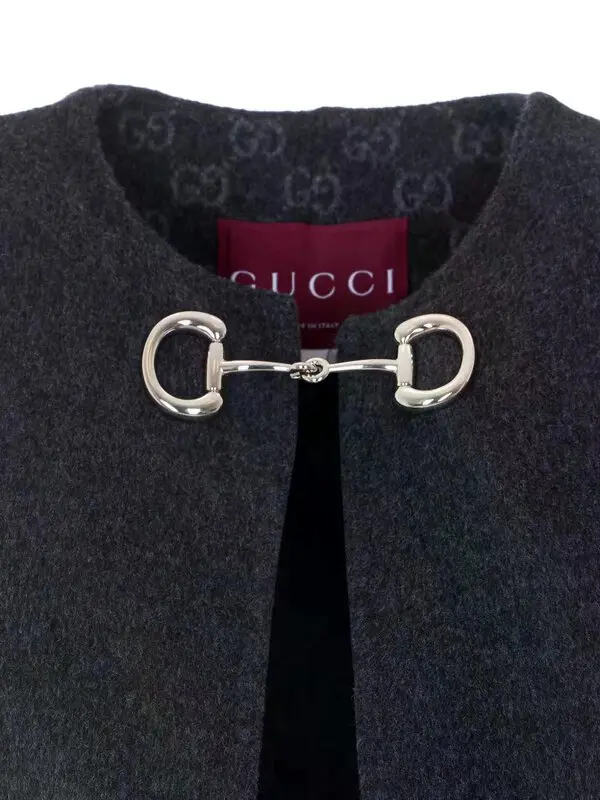 Gucci Horsebit Wool Cape