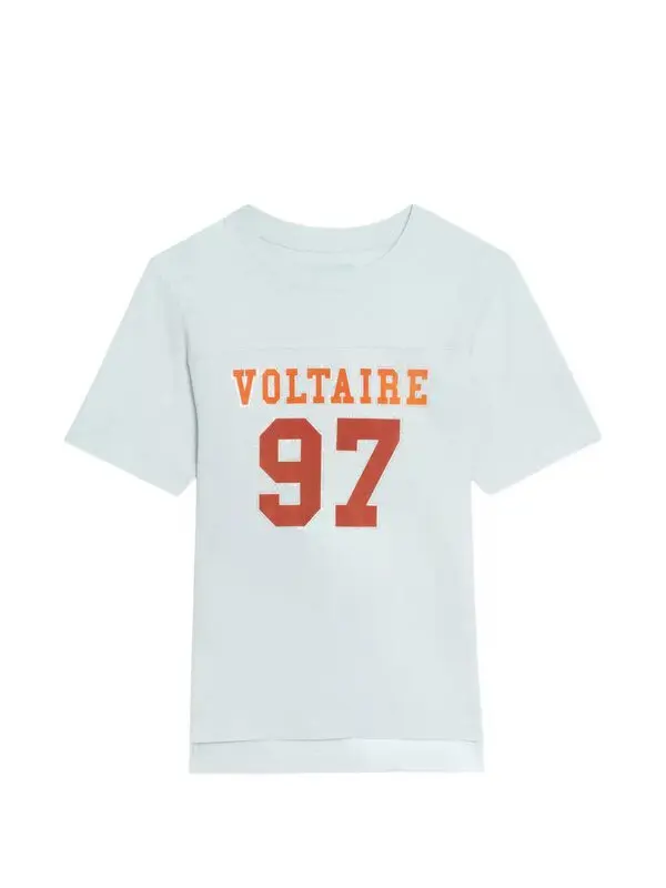 Zadig&Voltaire Appliqué Cotton T-shirt - Blue