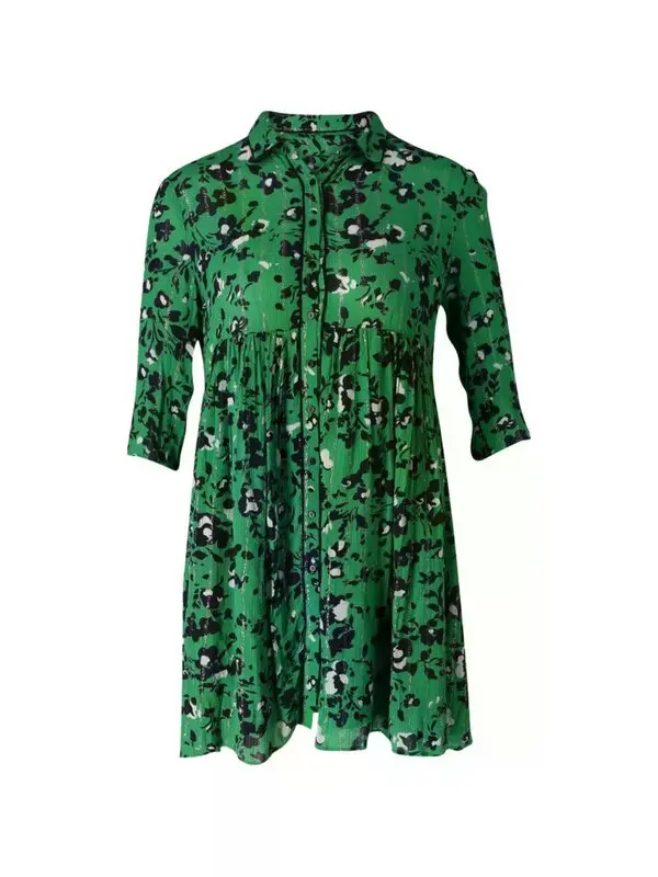 Ba&sh Floral Mini Dress - Green