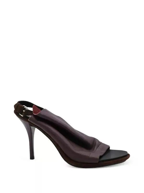 Balenciaga Leather Slingback Pumps