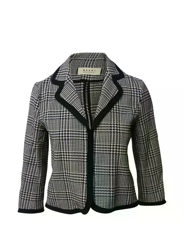 Marni Checked Cropped Jacket