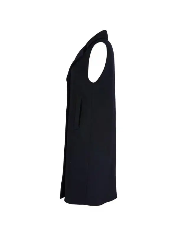 Sandro Double-breasted Sleeveless Coat