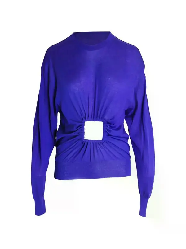 Celine Shirred Window Panel Knitted Top