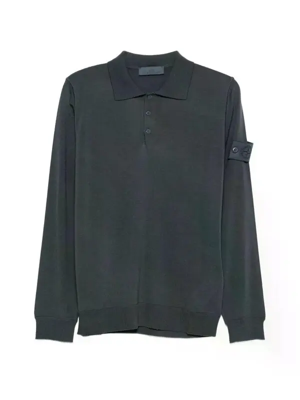 Stone Island Ghost Long-sleeve Polo Shirt