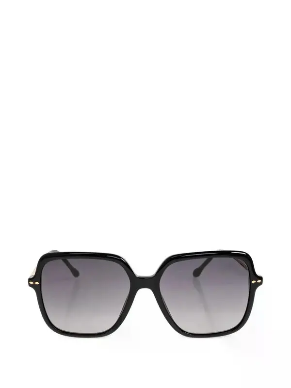 Isabel Marant Geometric-frame Sunglasses - Black