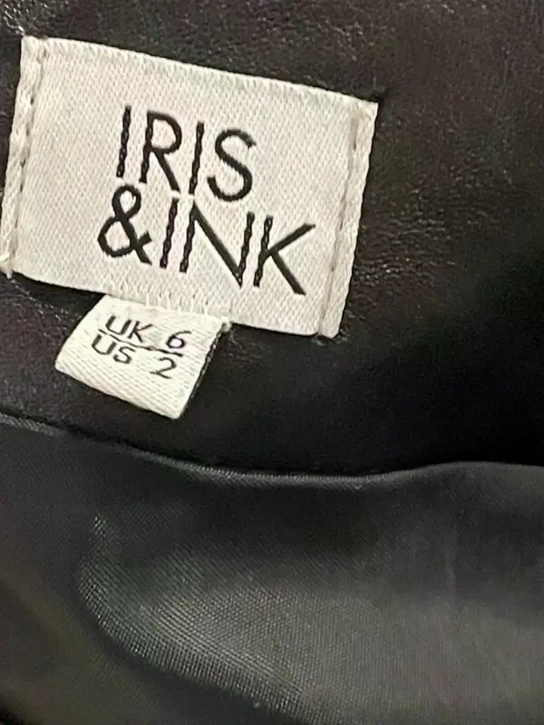 Iris & Ink Pleated Mini Dress