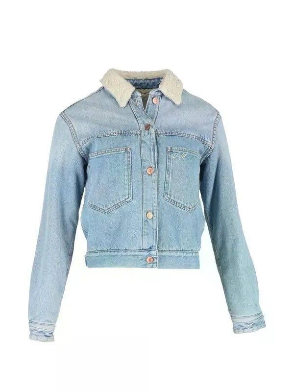 ISABEL MARANT VINTAGE Logo-embroidered Denim Jacket
