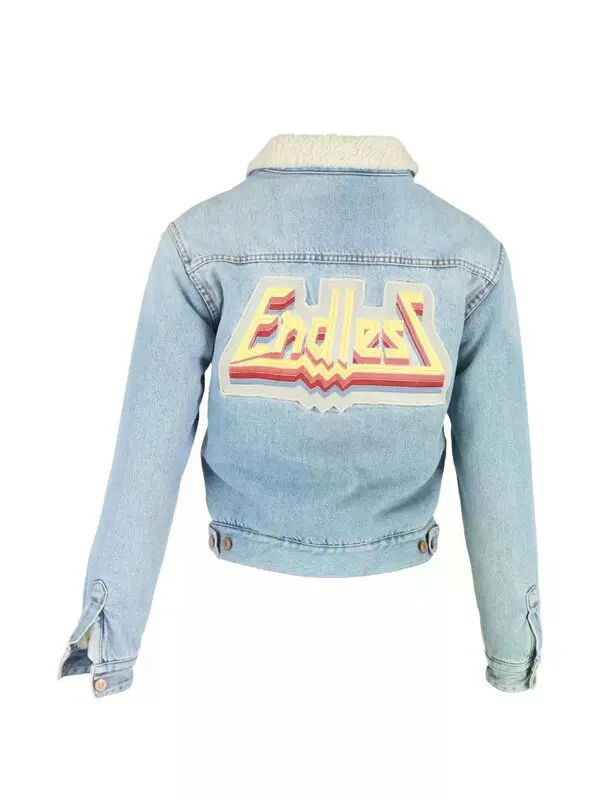 ISABEL MARANT VINTAGE Logo-embroidered Denim Jacket