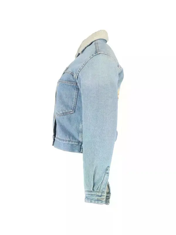 ISABEL MARANT VINTAGE Logo-embroidered Denim Jacket