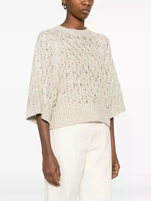 Brunello Cucinelli Open-knit Sweater