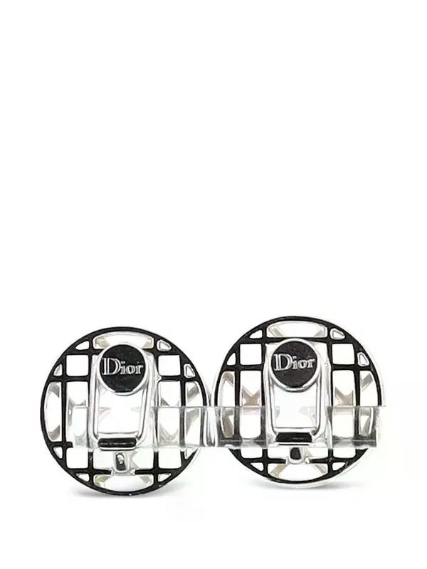 Dior Grid Clip-on Earrings