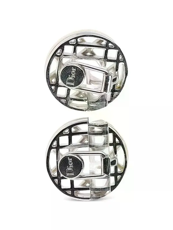 Dior Grid Clip-on Earrings