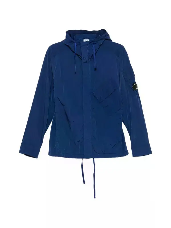 C.P. COMPANY Hooded Lens Jacket - Blue
