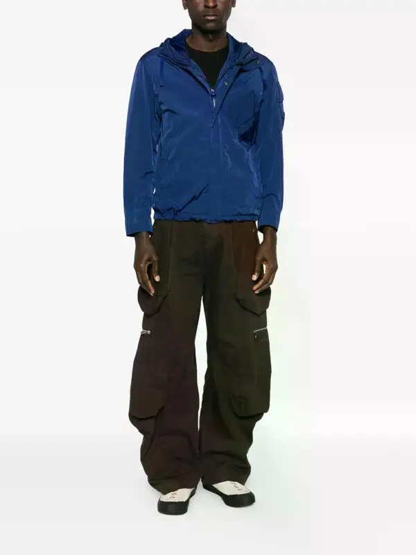 C.P. COMPANY Hooded Lens Jacket - Blue
