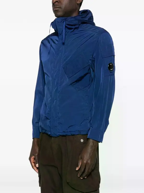 C.P. COMPANY Hooded Lens Jacket - Blue