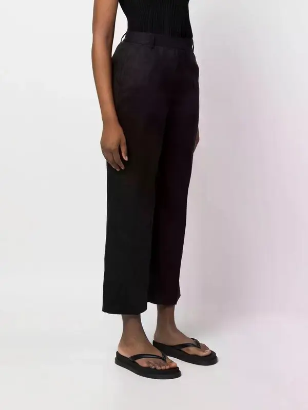 Calvin Klein Linen Cropped Trousers