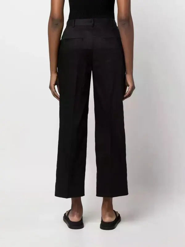 Calvin Klein Linen Cropped Trousers