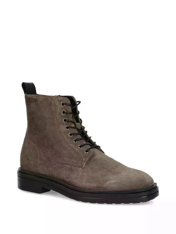 Gant Lace-up Zip Boots - Brown