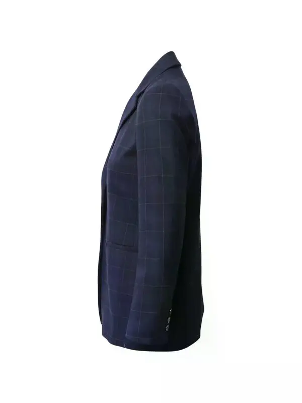 Maje Plaid Single-breasted Blazer
