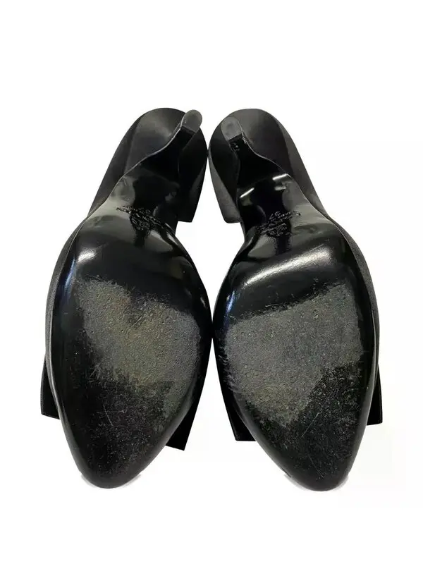 LANVIN Bow Satin Pumps