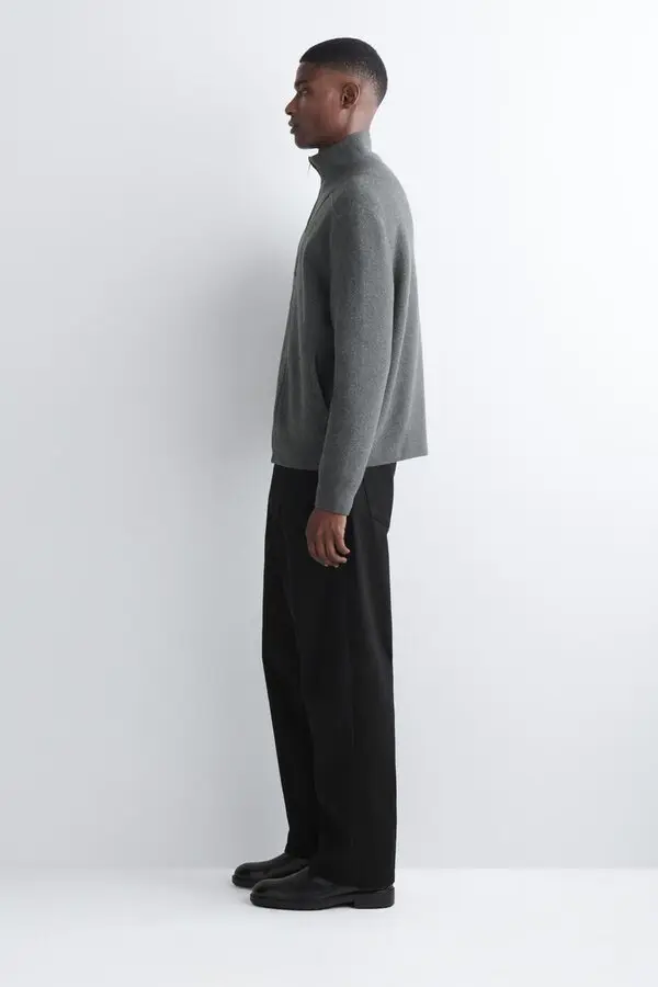 Cos Merino Wool Zip-up Track Jacket
