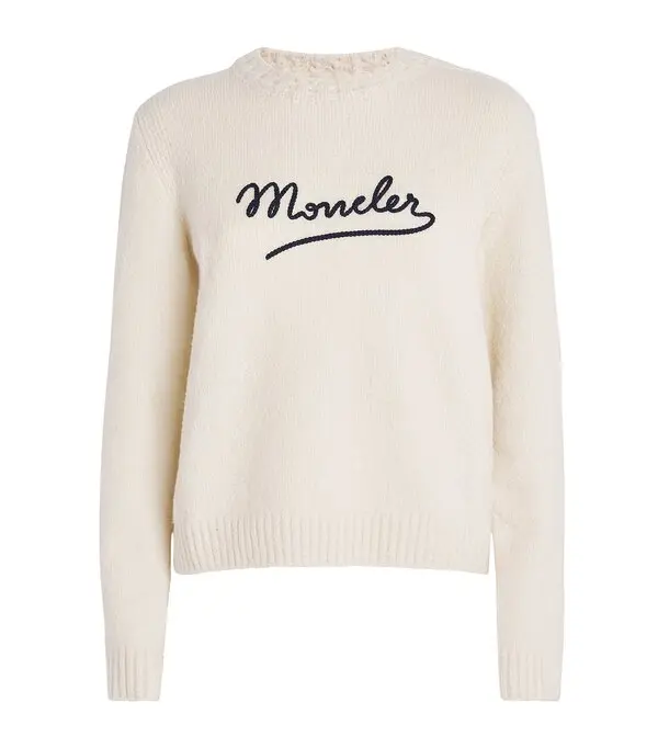 Moncler Cotton-blend Embroidered Sweater