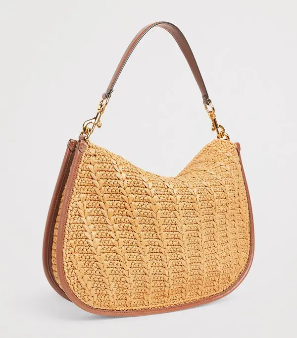 Etro Raffia Pony Shoulder Bag