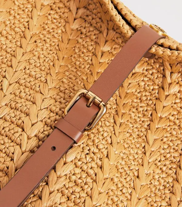 Etro Raffia Pony Shoulder Bag