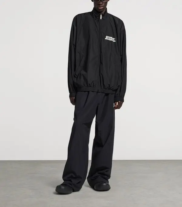Balenciaga Techno Cotton Masking Tape Logo Track Jacket