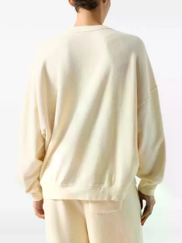 American Vintage Atubay Logo-print Drop-shoulder Sweater - Neutrals