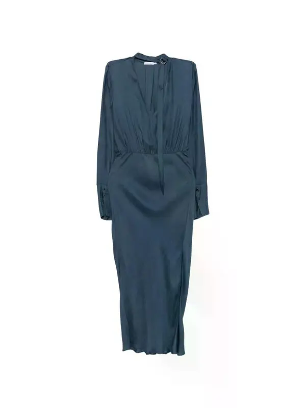 Patrizia Pepe Draped Midi Dress - Blue