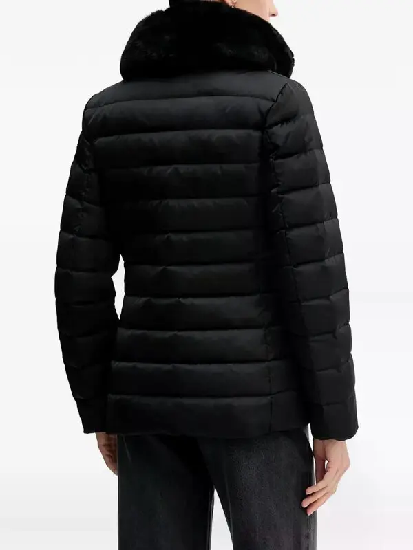 Geox Textured-trim Quilted Jacket