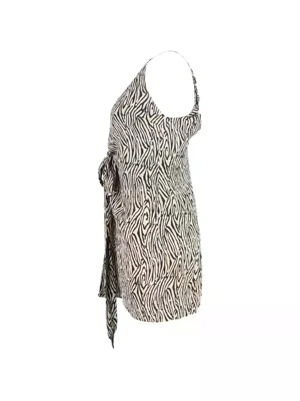 Nanushka Wrap Crinkled Mini Dress