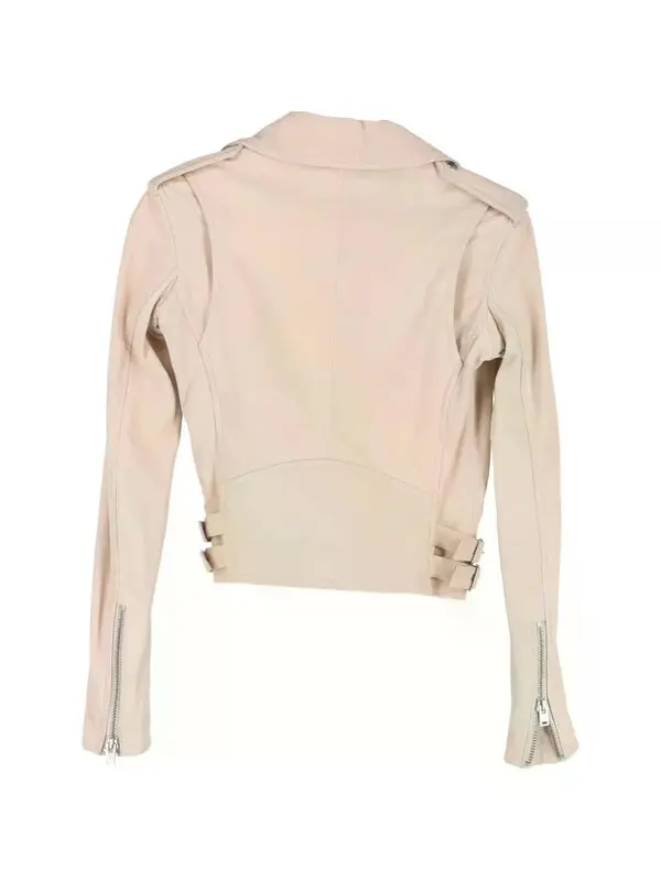 IRO PARIS Zipped Leather Biker Jacket
