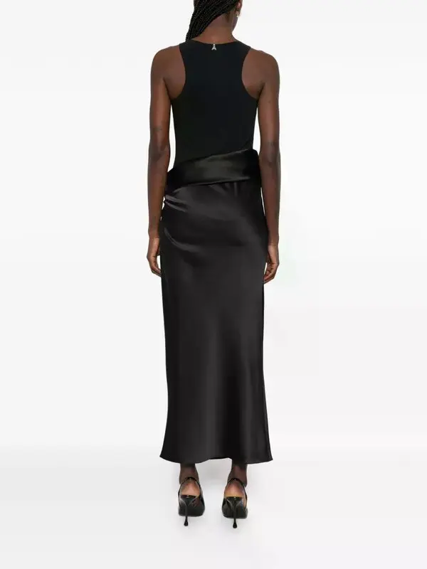 Patrizia Pepe Fluid Satin Maxi Dress