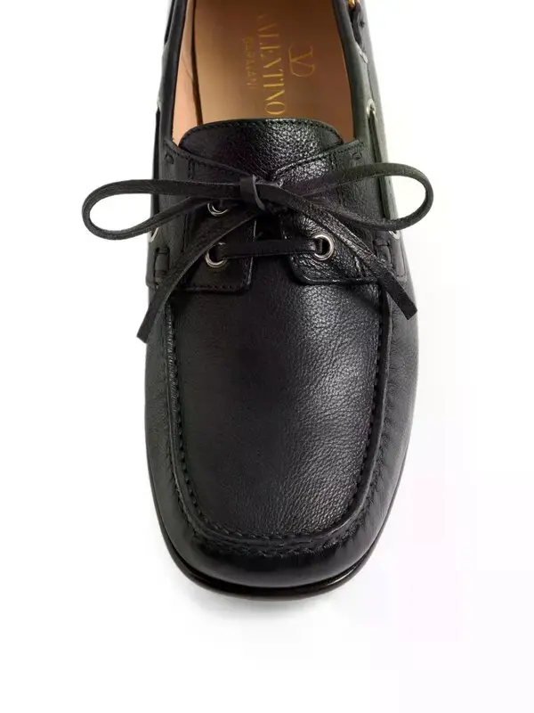 Valentino Garavani Vlogo Palm Avenue Loafers - Black