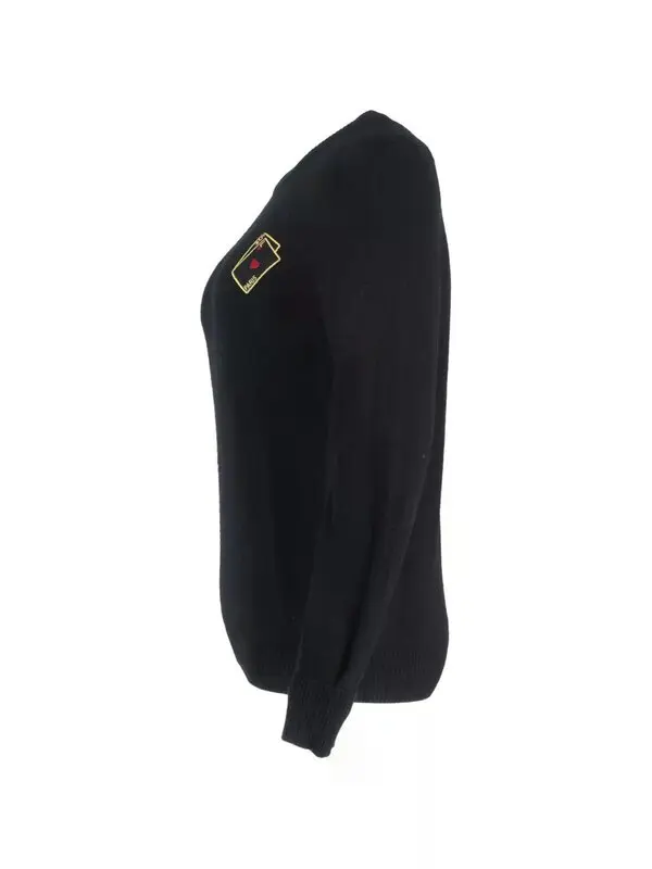 Saint Laurent Detail-embroidered Crew-neck Sweater