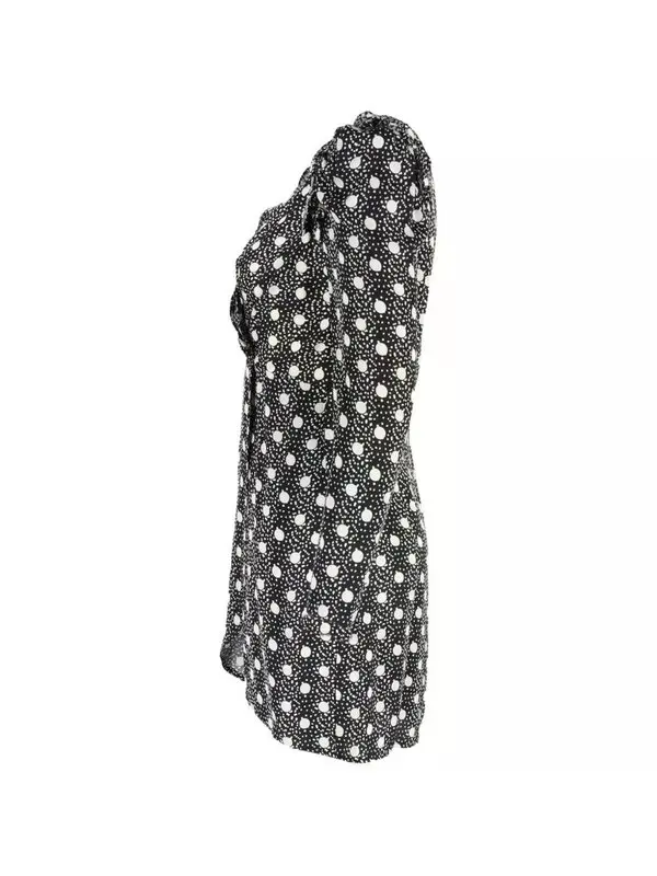 Sandro Polka-dot Long-sleeve Dress