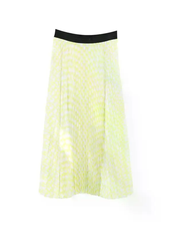 MSGM Pleated Patterned Skirt